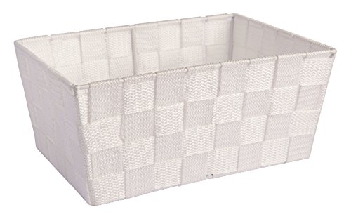 Excelsa Basket, Polypropylene, White, 25 x 17.5 x 11 cm