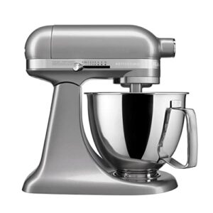 kitchenaid artisan mini 3.5 quart tilt-head stand mixer - ksm3316x - contour silver