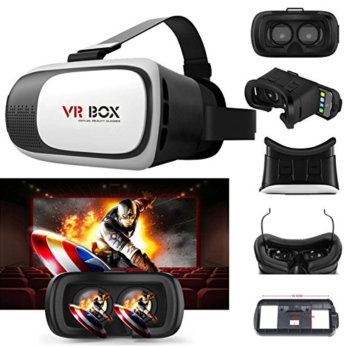 3D Virtual Reality VR Glasses Box 2 Headset Helmet for iPhone Samsung Galaxy S6