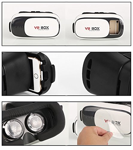 3D Virtual Reality VR Glasses Box 2 Headset Helmet for iPhone Samsung Galaxy S6