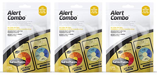 Seachem PH/Ammonia Alerts Combo Pack, 2 Monitors per Pack (3 Packs)