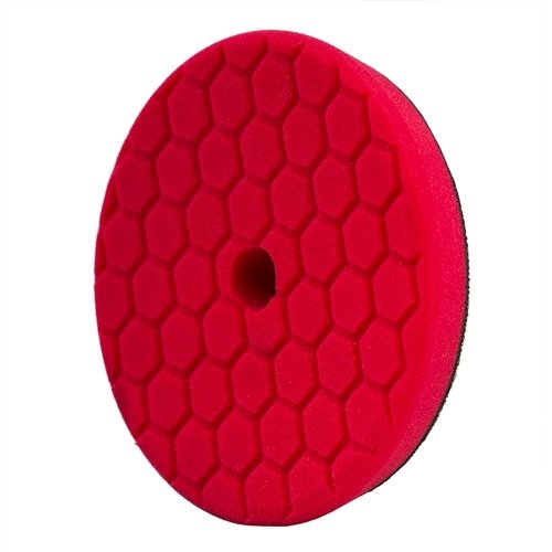 Chemical Guys BUFX117HEX6 Hex-Logic Quantum Ultra Light Finishing Pad, Red (6.5 Inch Pad made for 6 Inch backing plates)