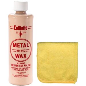 Collinite 850 Metal Wax and Towel Combo