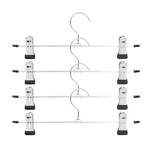 BestValue Go Skirt Pant Boot Hanger with 2 Adjustable Clips, 5-Pack