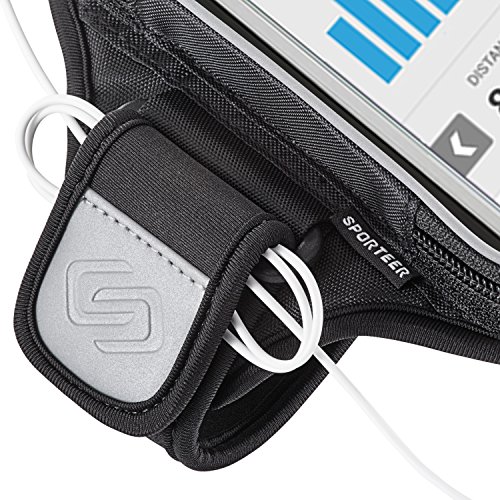 Sporteer Entropy E8 Running Armband - Compatible with iPhone 14 Pro Max, 14 Plus, 13 Pro Max, 12/11 Pro Max, Xs Max, XR, Galaxy S22 Plus, S21+, S20+, Note, and Many More Mobile Phones - FITS Cases