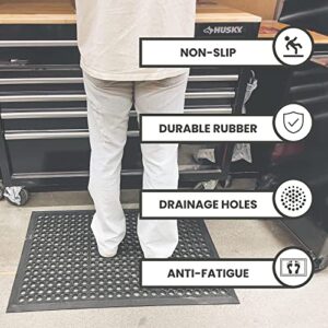 Envelor Anti Fatigue Rubber Floor Mat Restaurant Kitchen Drainage Mat Door Mats Durable Non-Slip Bar / Utility Mat Indoor Outdoor Wet Area 24" x 36"