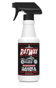 rat wax motorcycle matte finish detailer spray cleaner w/uv protection