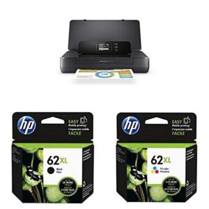 hp officejet 200 portable printer with wireless & mobile printing (cz993a) and xl ink cartridges - 4 colors