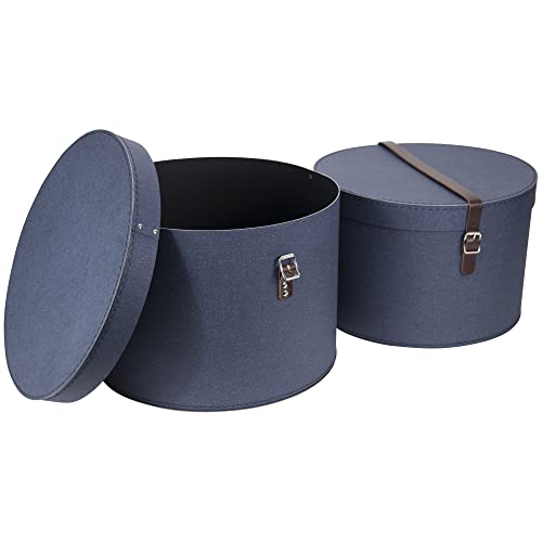 Bigso Box of Sweden RUT Set of 2 Storage Box, 37,5 x 37.5 x 23.5 cm, Blue, 2 unité(s)