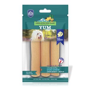 himalayan dog chew yak cheese dog chews, 100% natural, long lasting, gluten free, healthy & safe dog treats, lactose & grain free, protein rich, medium, 4.5 oz