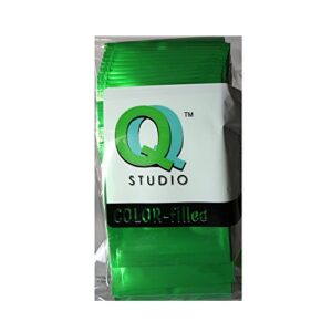 100x Premium Double-Sided Foil Mylar Flat Ziplock Bag 7.5x10cm (3x4") (Green)