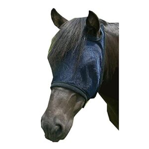 intrepid navy mini minature horse fly mask