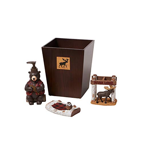 SKL Home Yellowstone Sundance Wastebasket, Brown