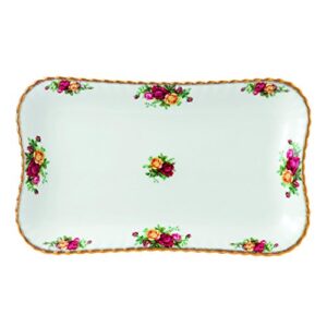 royal albert 40020916 13" old country roses tray, multicolor