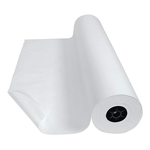 Colorations Dual Surface Paper Roll Classroom Supplies for Arts and Crafts White (36" x 1000') (Item # DSWH)