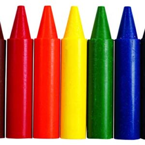 Colorations Chubby Crayons for Kids Set of 200 Rainbow Crayons Classroom Supplies (2-11/16"L x 9/16"Dia Each), Toddler Crayons, Bulk, Washable, Non-Toxic, Jumbo