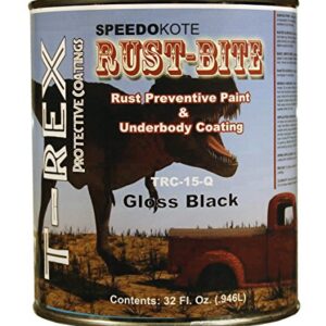 Paint over Rust Underbody Gloss Black Paint, Quart, TRC-15-Q, RUST-BITE