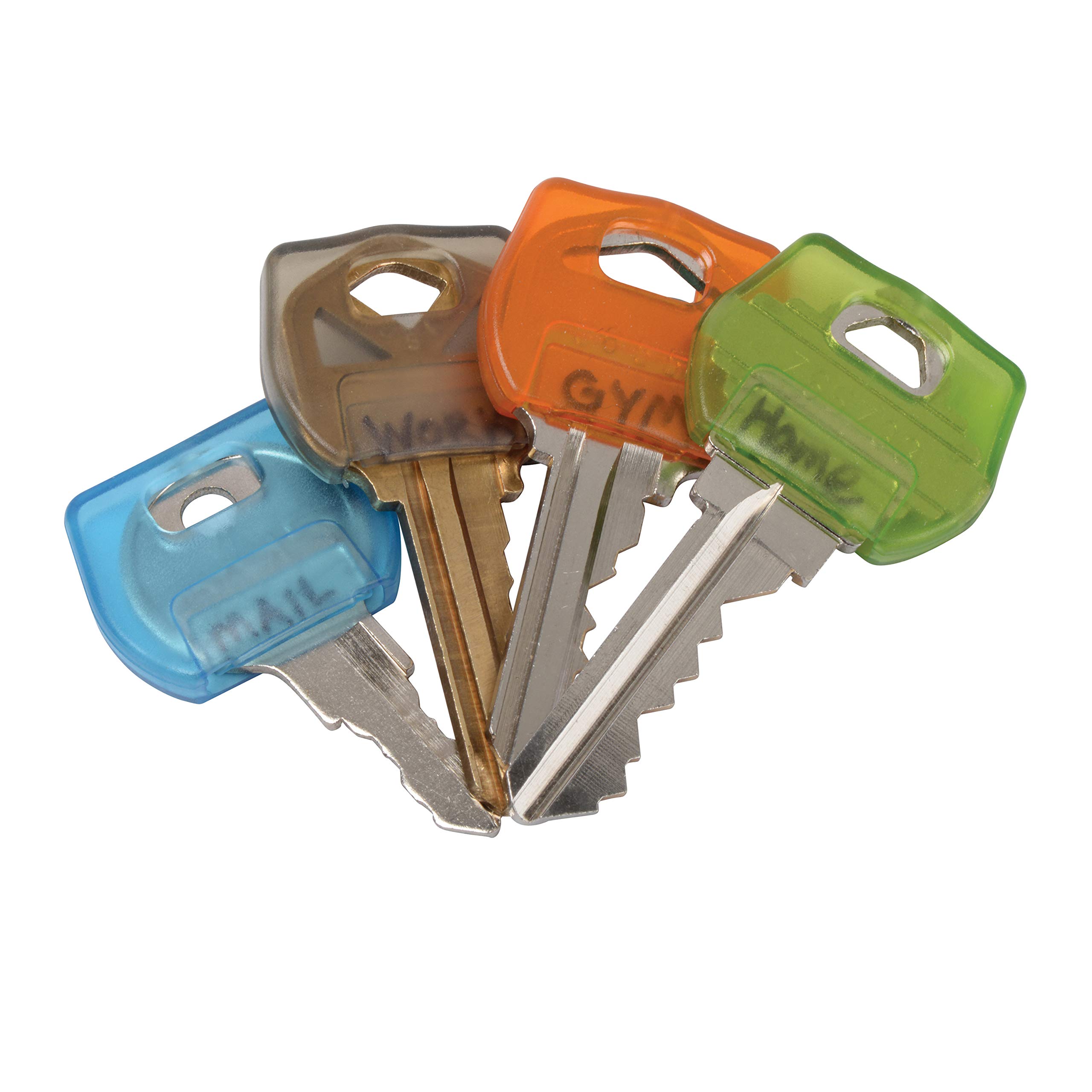 Nite Ize Identikey Covers + S-Biner Key Clips, Write-On Universal Key Covers for Quick Key Identification + Attachment to Key Chain, Multiple Colors