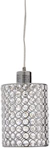 globe electric 65441 1lgt 1-light chrome plugin pendant