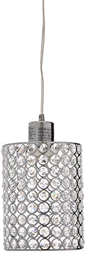 Globe Electric 65441 1LGT 1-Light Chrome PlugIn Pendant