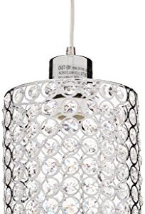 Globe Electric 65441 1LGT 1-Light Chrome PlugIn Pendant