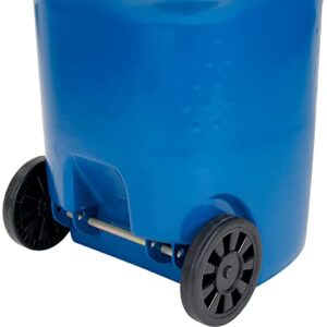 OTTO Mobile Heavy Duty Trash Container, 95 Gallon, Blue