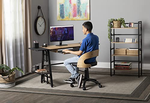 Calico Designs Convertible Art Drawing/Computer Desk for Kids in Ashwood/Graphite 51240