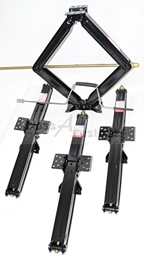 4-24in. 5000 lb RV Scissor Leveling Jacks with Handle Trailer Heavy Duty