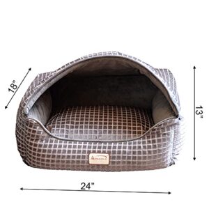 Armarkat 24" Bronze & Silver 2016 Cat Bed,18''Lx24''Wx13''H,C34HHG/SH