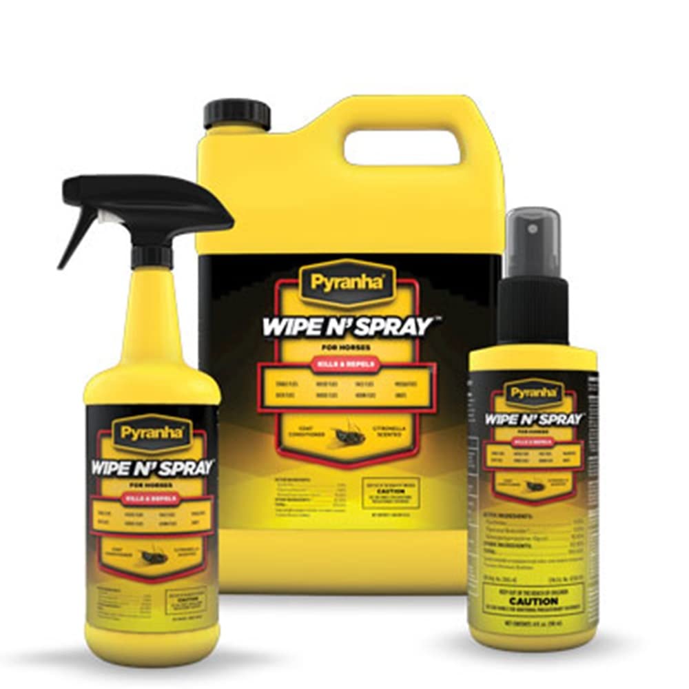 Pyranha 759005934970 Wipe N Spray Fly Protection, Yellow