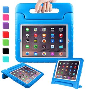 avawo kids case for apple ipad 2 3 4 - light weight shock proof convertible handle stand kids friendly for ipad 2, ipad 3rd generation/ 4th generation tablet - blue