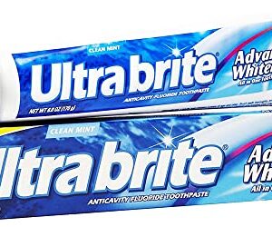 Ultra brite Advanced Whitening Toothpaste Clean Mint 6 oz (Pack of 10)