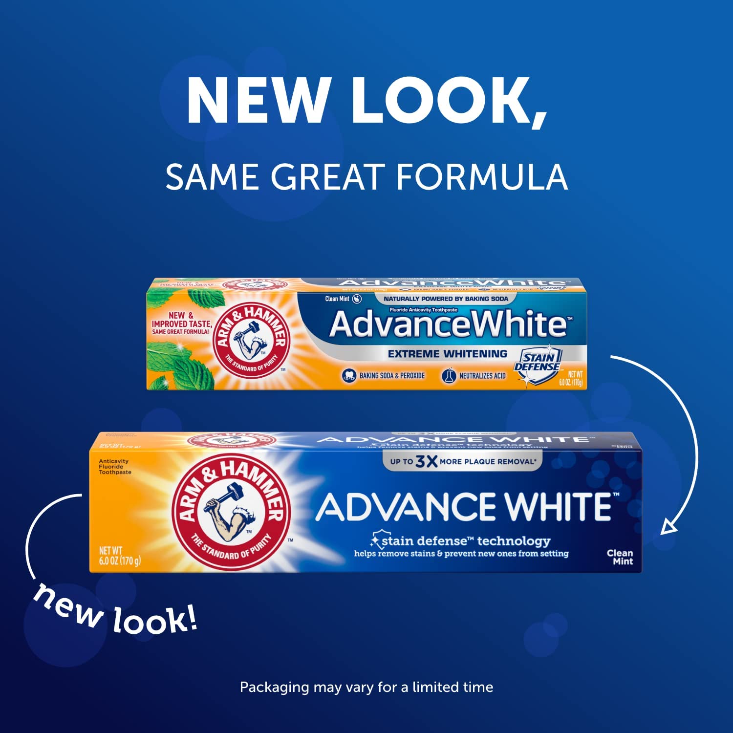 Arm & Hammer Advance White Extreme Whitening Toothpaste Clean Mint - 6 Oz- Pack of 5