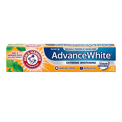 Arm & Hammer Advance White Extreme Whitening Toothpaste Clean Mint - 6 Oz- Pack of 8