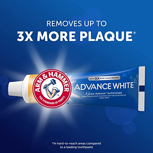 Arm & Hammer Advance White Extreme Whitening Toothpaste Clean Mint - 6 Oz- Pack of 8