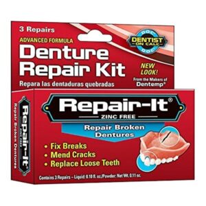 D.O.C. Repair-It Advanced Formula Denture Repair Kit 3 ea (Pack of 6)