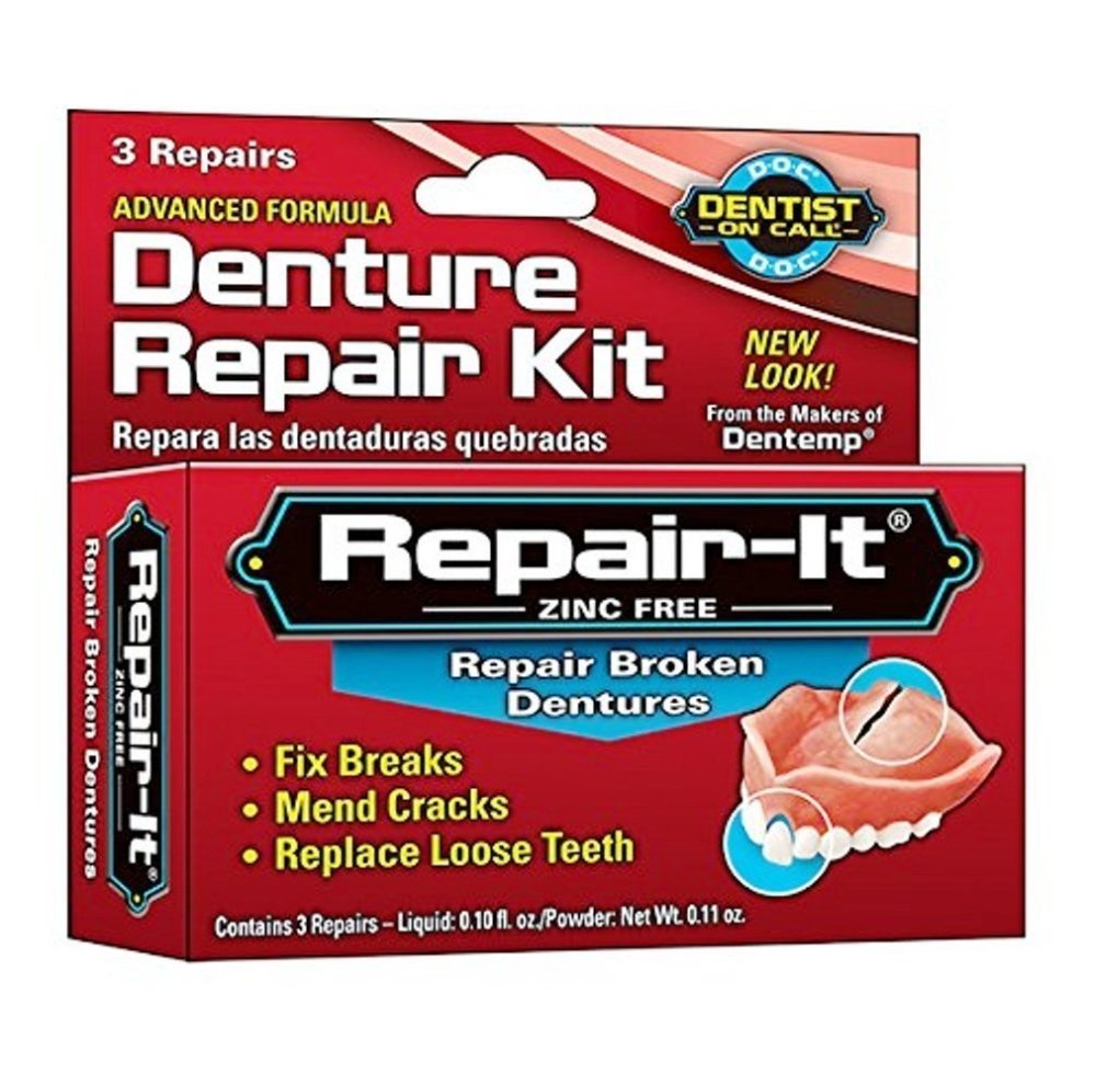 D.O.C. Repair-It Advanced Formula Denture Repair Kit 3 ea (Pack of 6)