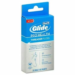 Glide Threader Floss, 30 Single-Use Packets each (Value Pack of 8)