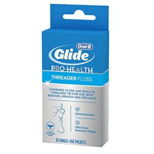 Glide Threader Floss, 30 Single-Use Packets each (Value Pack of 10)