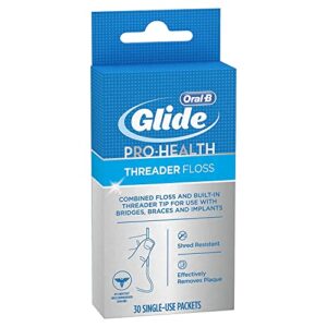 Glide Threader Floss, 30 Single-Use Packets each (Value Pack of 10)