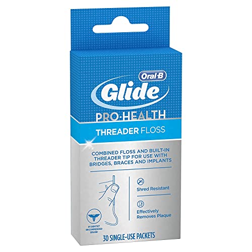 Glide Threader Floss, 30 Single-Use Packets each (Value Pack of 12)