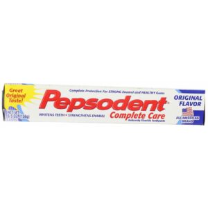 Pepsodent Complete Care Toothpaste Original Flavor 5.5 oz ( Pack of 2)