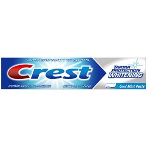 crest tar sm mnt wht size 8.2z crest tartar protection tartar control toothpaste cool mint paste 8.2 ounce (pack of 7)