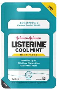 listerine dental floss, cool mint 55 yds (pack of 8)