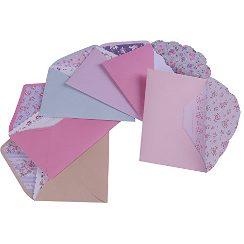 SCStyle 32 Cute Lovely Kawaii Special Design Writing Stationery Paper+16 Envelope 3.45 x5.4 Inch -(Flower)