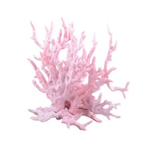 Mallofusa Artificial Aquarium Plant Ornament Decor Plastic Coral Reef Fish Tank Decoration Pink