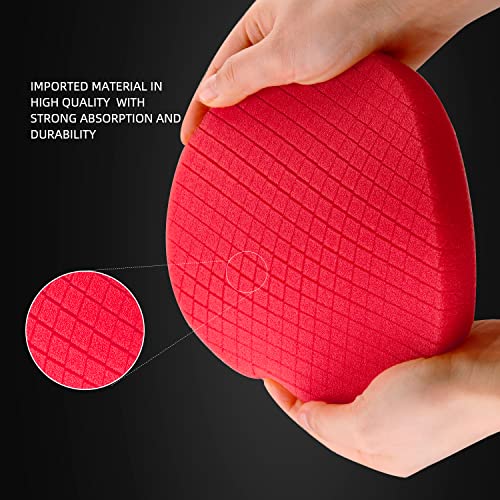 Buffing Polishing Pads, SPTA 7Pc 5.5 Inch Face for 5Inch 125mm Backing Plate Compound Buffing Sponge Pads Cutting Polishing Pad Kit For Car Buffer Polisher Compounding, Polishing and Waxing -A1094MIX