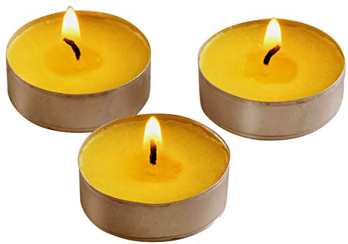 50 Citronella Oil Scented Tea Light Candles Indoor/Outdoor Up to 4 Hours Burn Time - 50 Pack