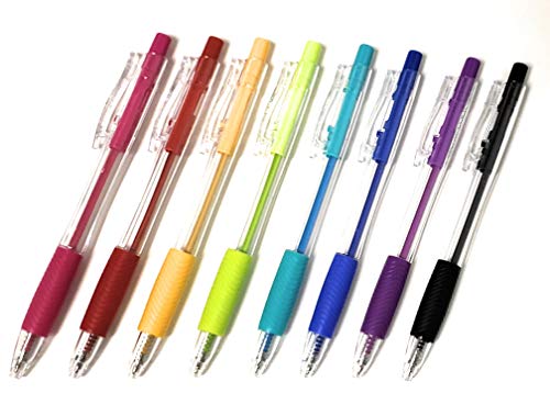 Assorted Ink Clip Click Pens