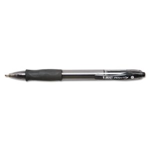 BIC Vlgb11bk Velocity Retractable Ballpoint Pen, Black Ink, 1.6Mm, Bold, Dozen